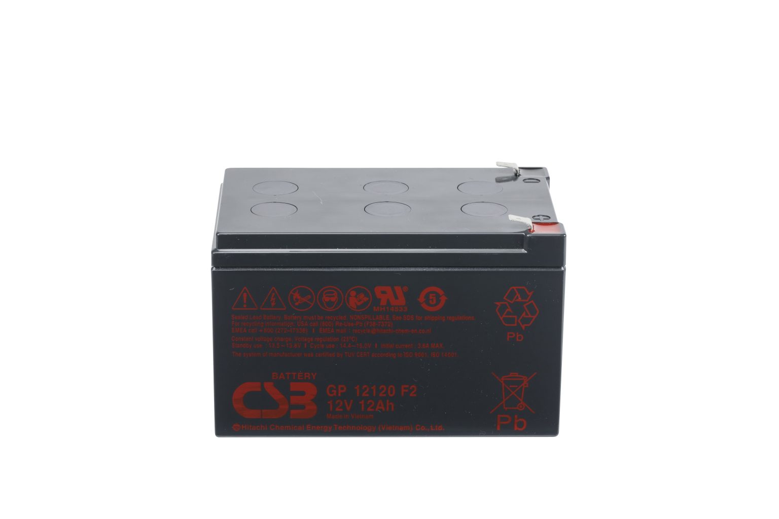 CSB GP12120F2 SLA (AGM) Battery - Battery Store, Inc.