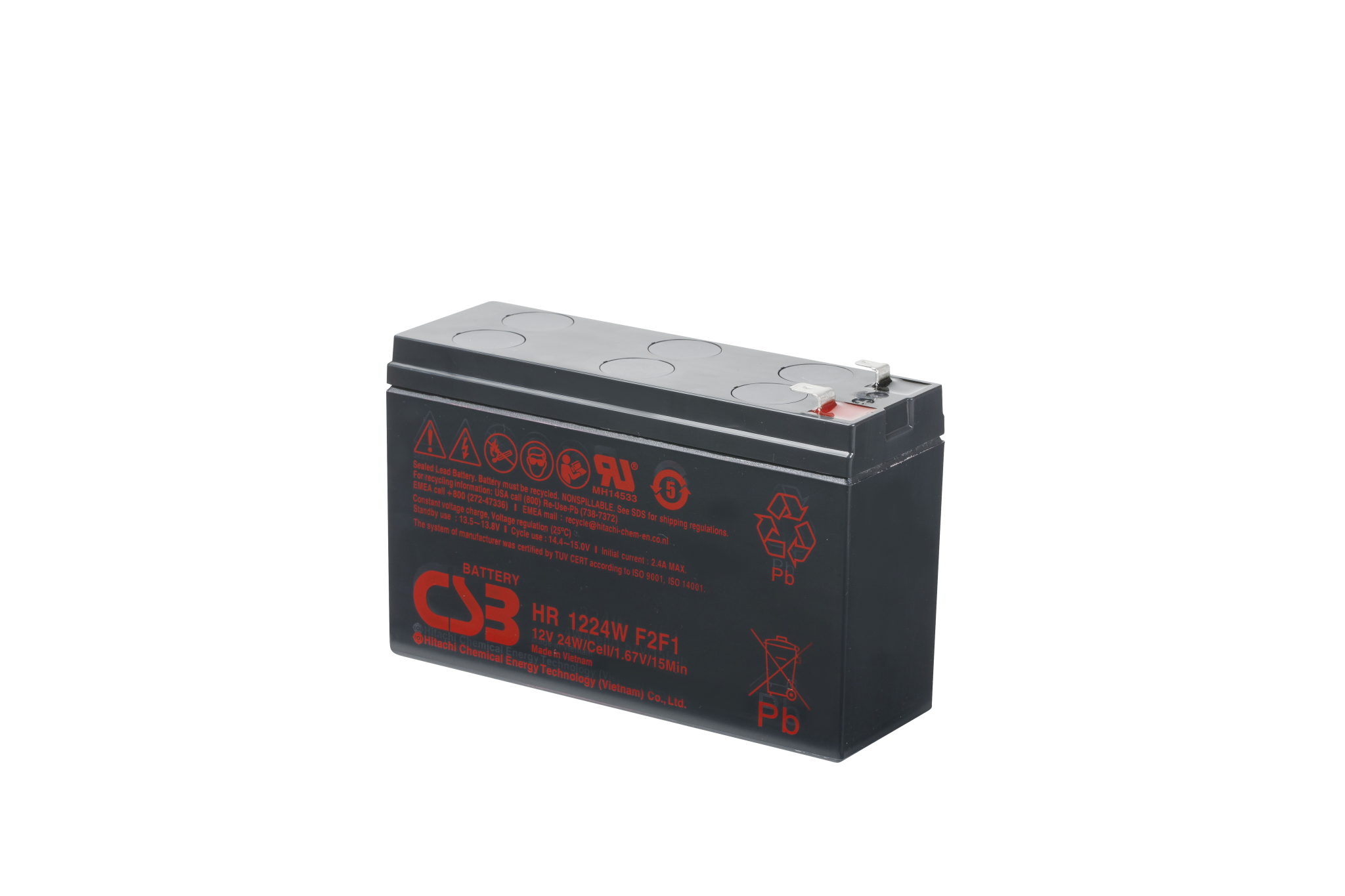 CSB HR1224WF2F1 SLA (AGM) Battery - Battery Store, Inc.