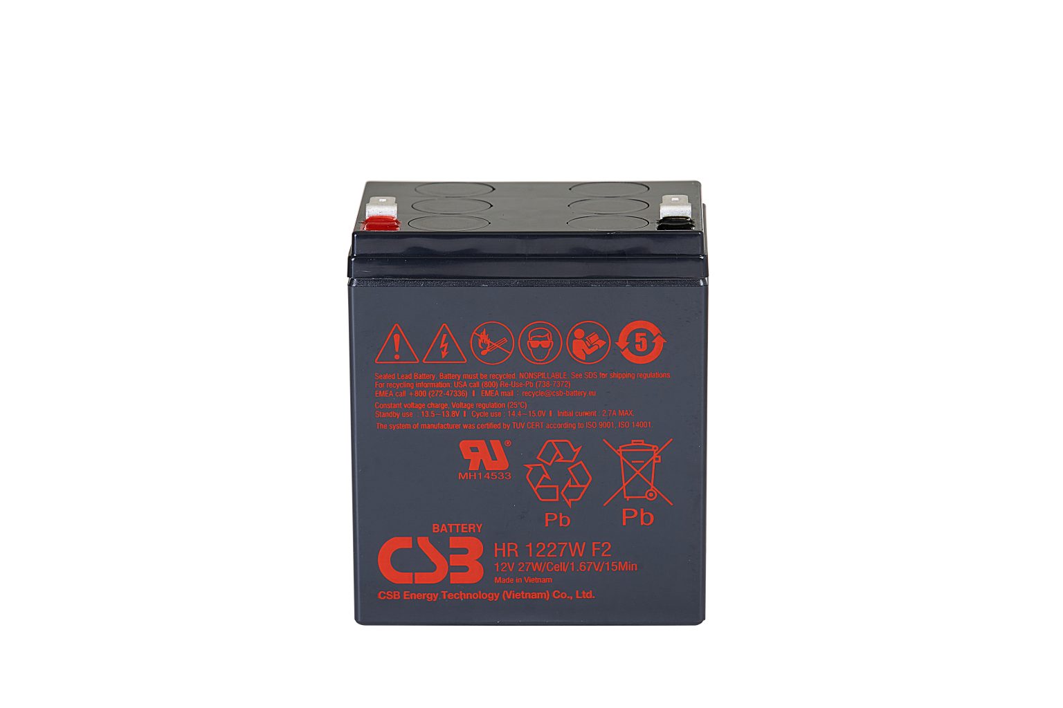 CSB HR1227WF2 SLA (AGM) Battery - Battery Store, Inc.