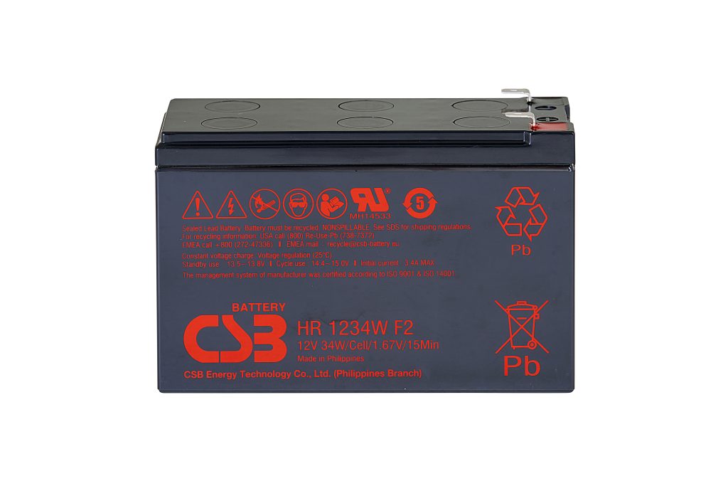 CSB HR1234WF2 SLA (AGM) Battery - Battery Store, Inc.