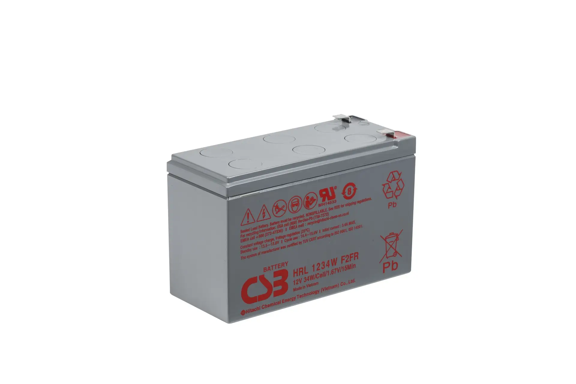 CSB HRL1234WF2FR SLA (AGM) Battery - Battery Store, Inc.