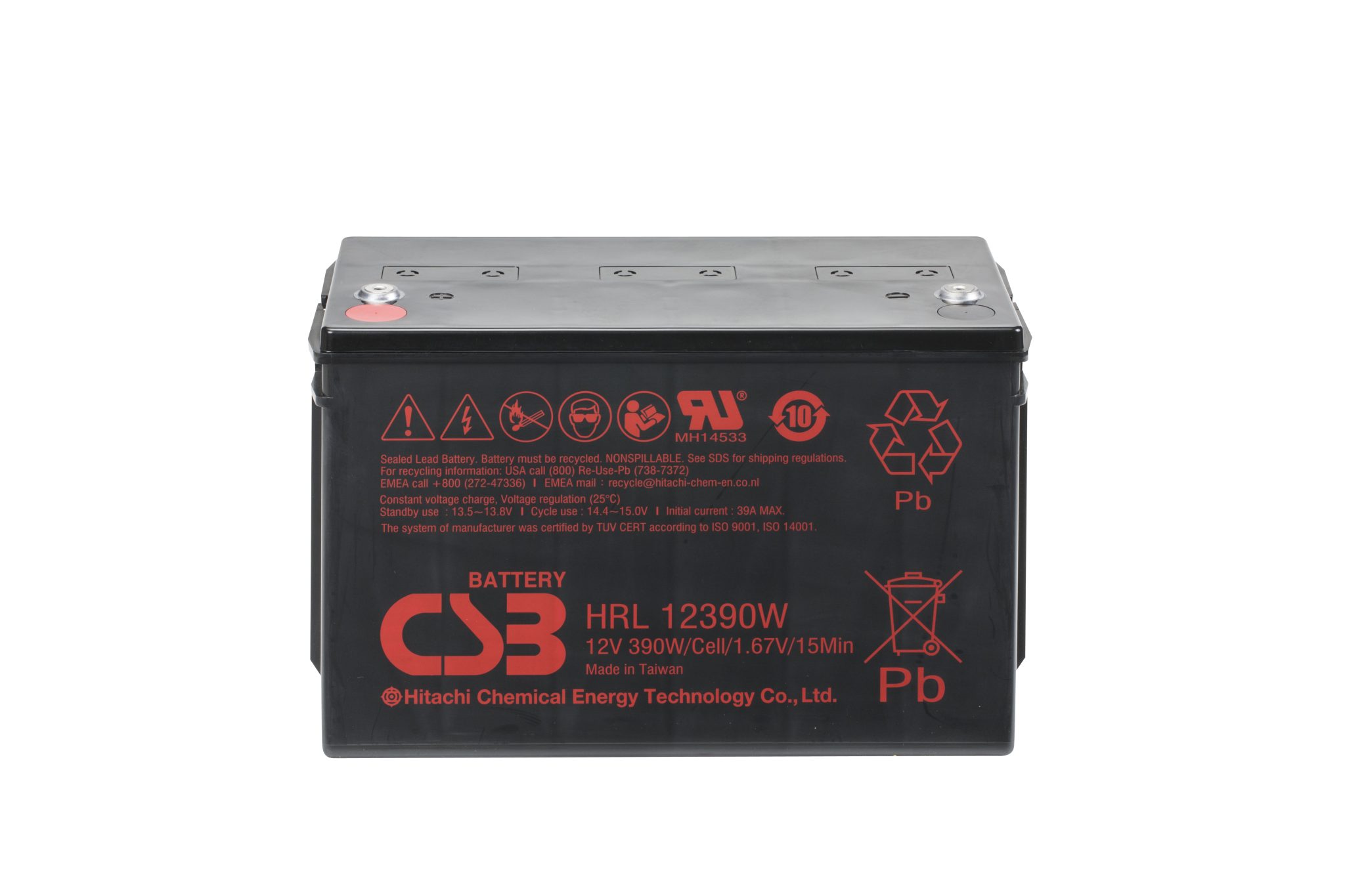CSB HRL12390W SLA (AGM) Battery - Battery Store, Inc.