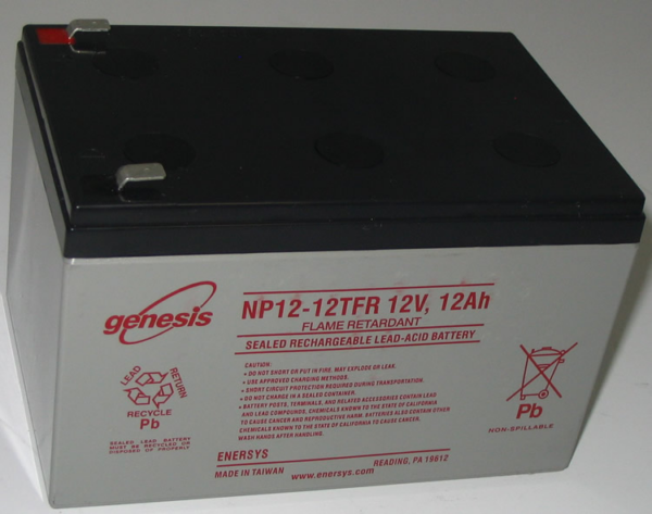 EnerSys Genesis NP12-12TFR Lead Acid (AGM) Battery - Battery Store, Inc.