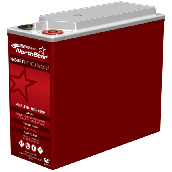 EnerSys Northstar NSB 40FT HT RED Lead Acid Battery - Battery Store, Inc.