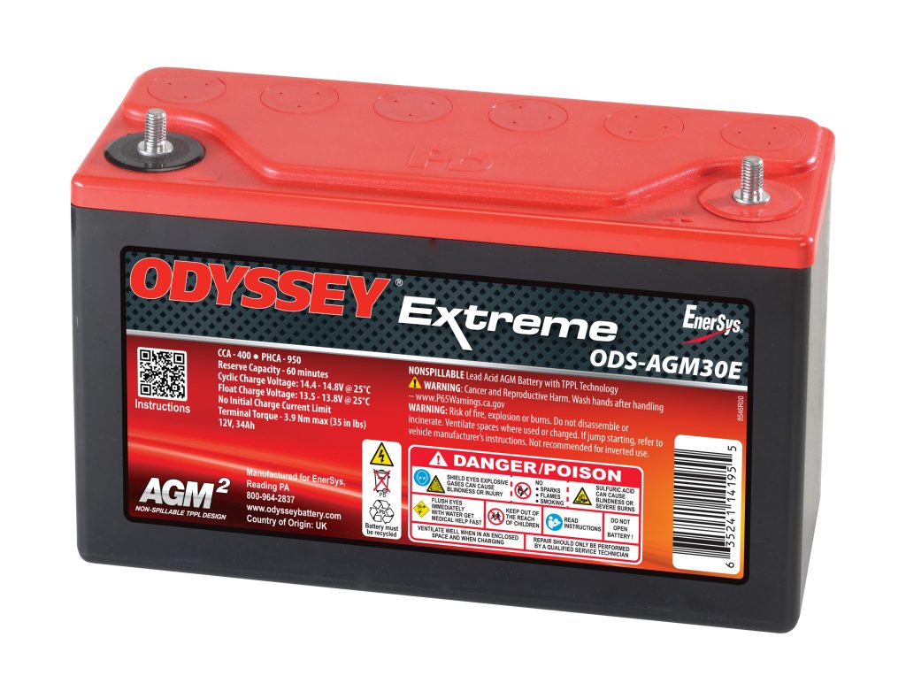 EnerSys Odyssey ODS-AGM30E Lead Acid (AGM-TPPL) Battery - Battery Store ...