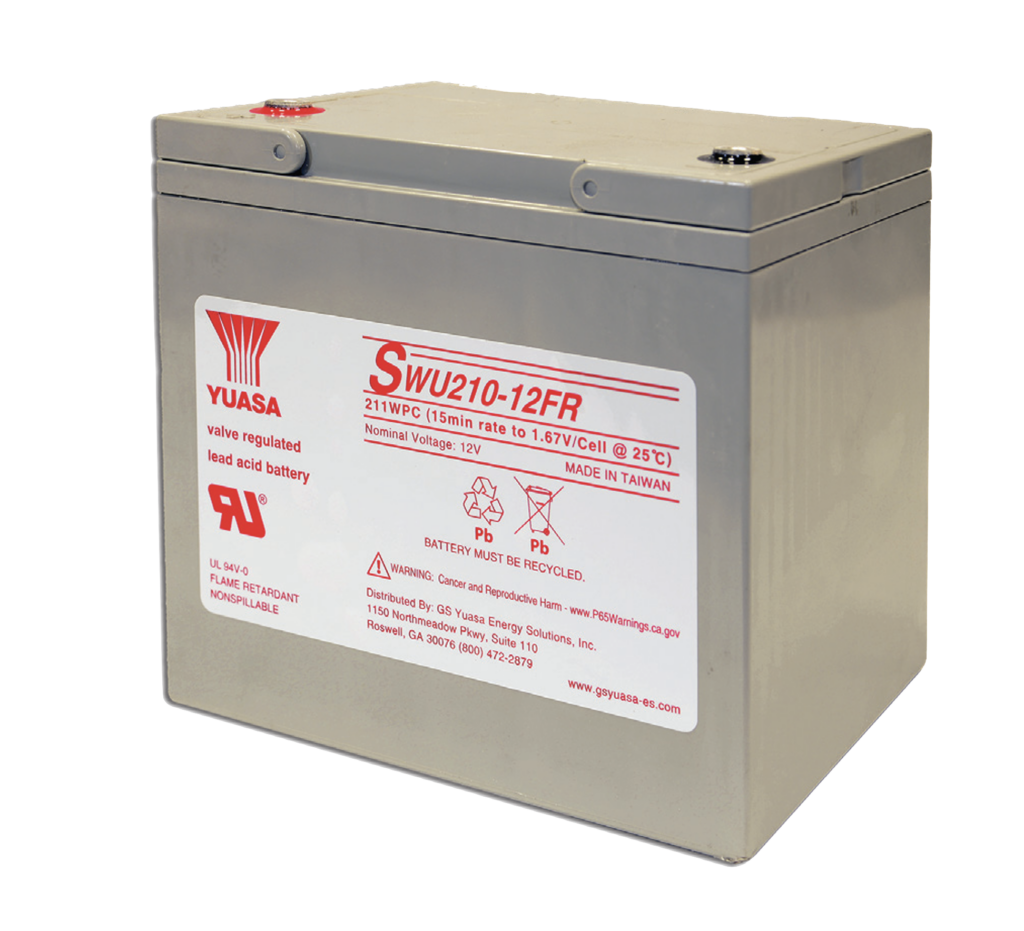 GS Yuasa SWU210-12FR SLA (AGM) Battery - Battery Store, Inc.