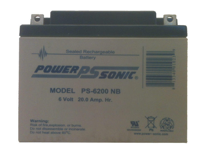 PowerSonic PS-6200NB Lead Acid Battery - Battery Store, Inc.