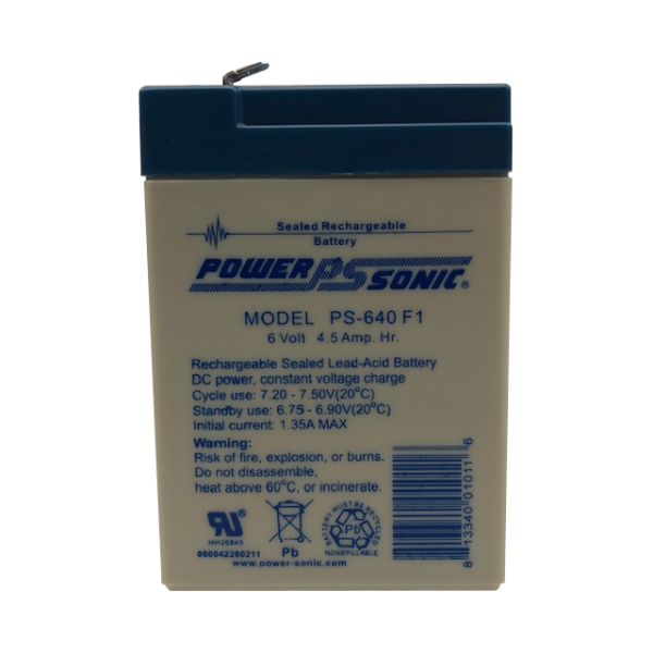 PowerSonic PS-640 Lead Acid Battery - Battery Store, Inc.