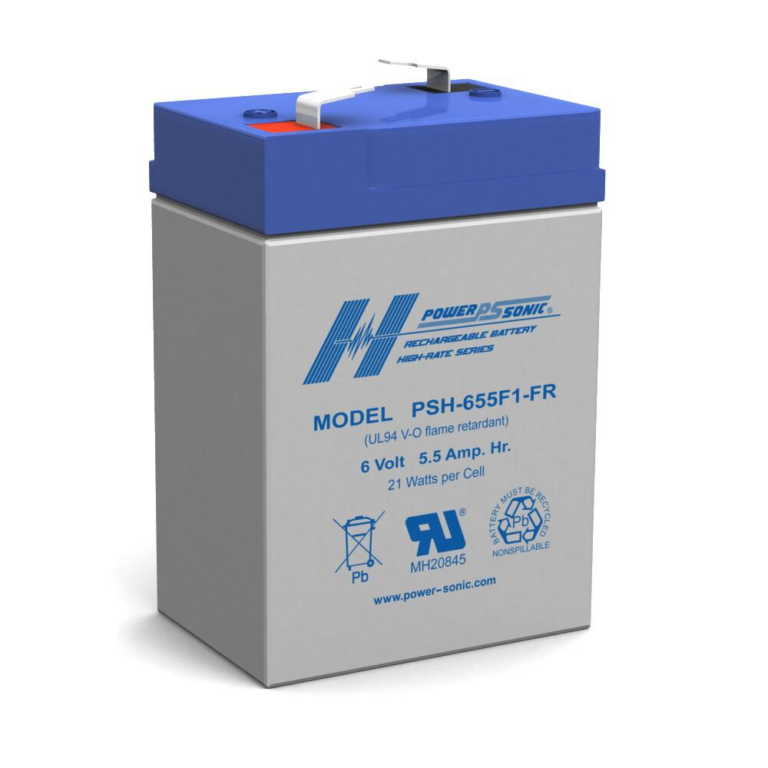 PowerSonic PSH-655FR Lead Acid Battery - Battery Store, Inc.
