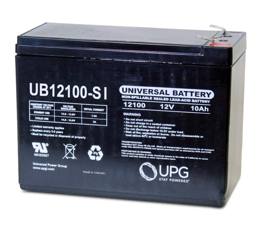 Universal Power UB12100-S Lead Acid Battery - Battery Store, Inc.