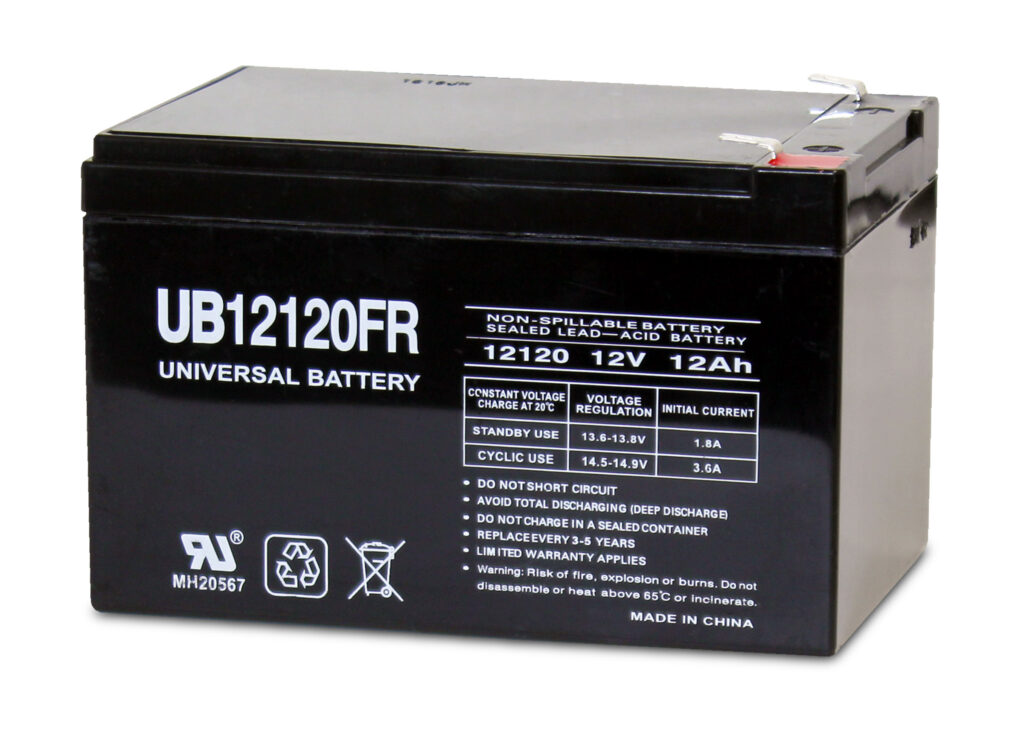 Universal Power UB12120FR Lead Acid Battery - Battery Store, Inc.