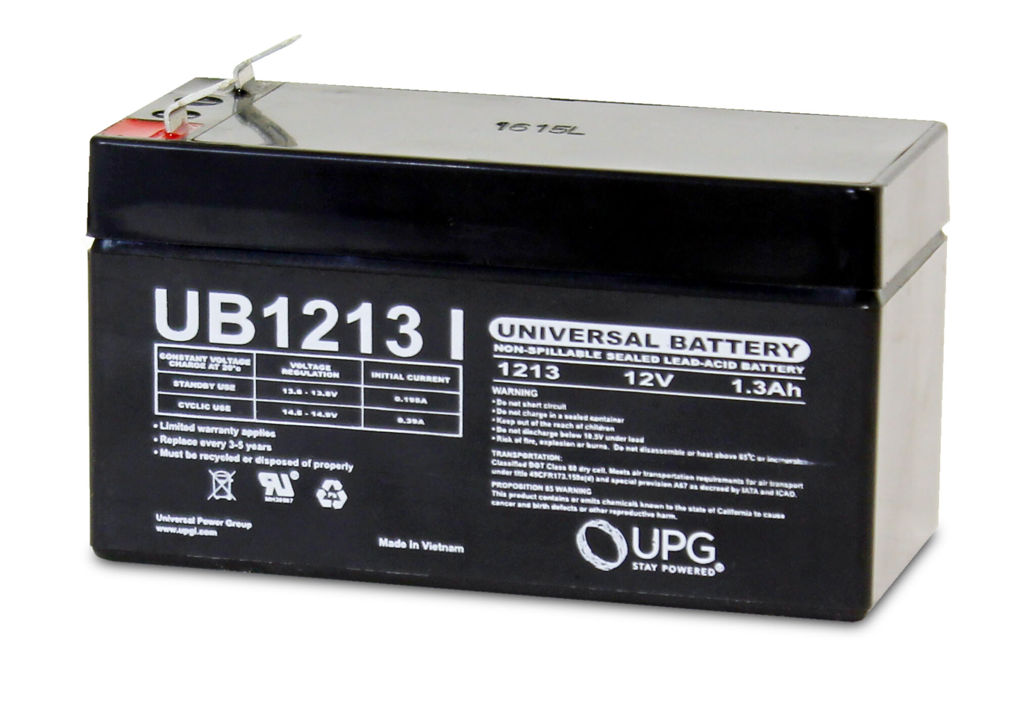 Universal Power UB1213 Lead Acid Battery - Battery Store, Inc.