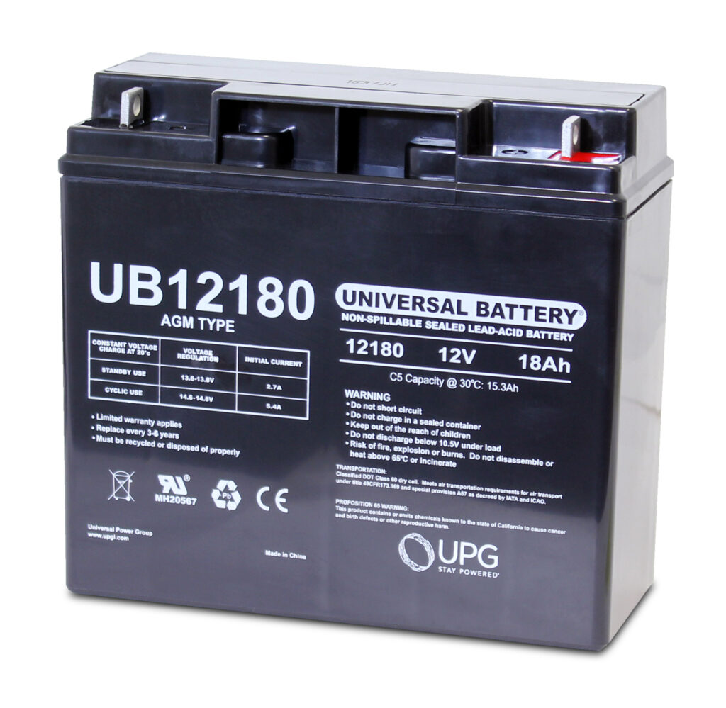 Universal Power UB12180 Lead Acid Battery - Battery Store, Inc.