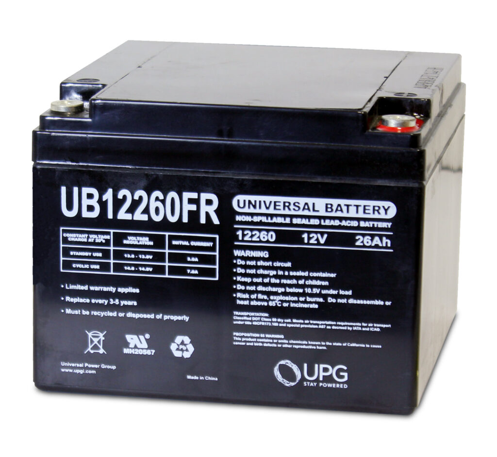 Universal Power UB12260FR Lead Acid Battery - Battery Store, Inc.