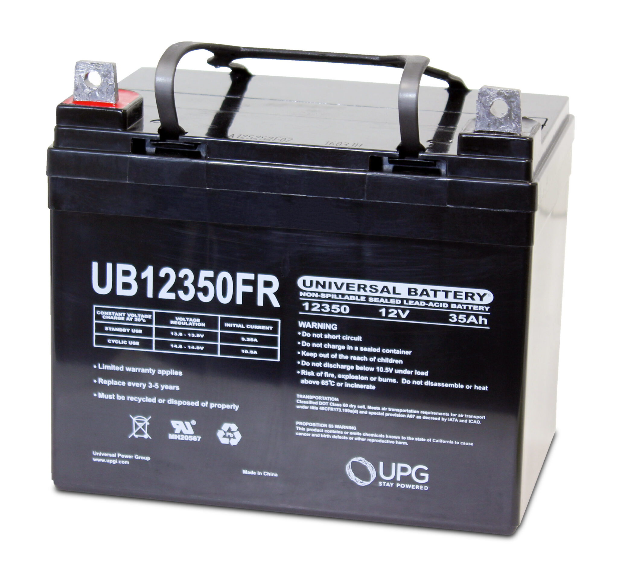Universal Power UB12350FR Lead Acid Battery - Battery Store, Inc.