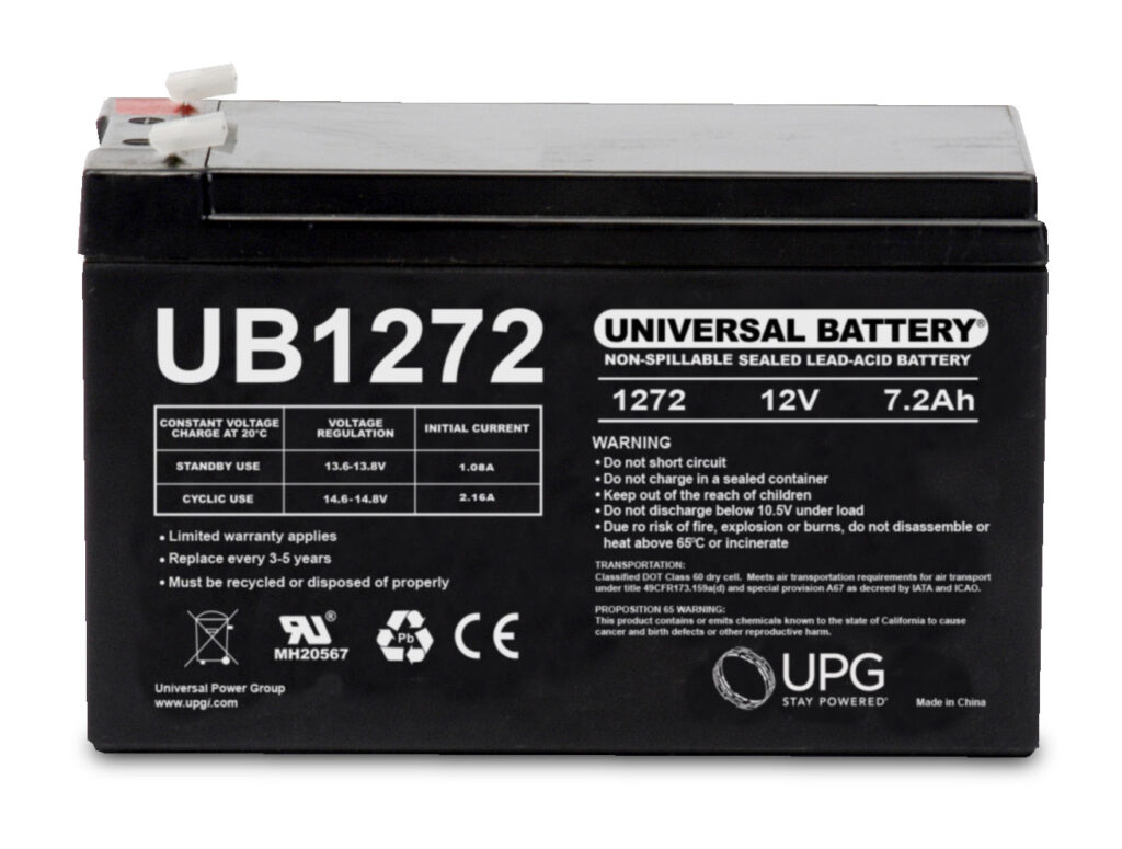 Universal Power UB1272 Lead Acid Battery - Battery Store, Inc.