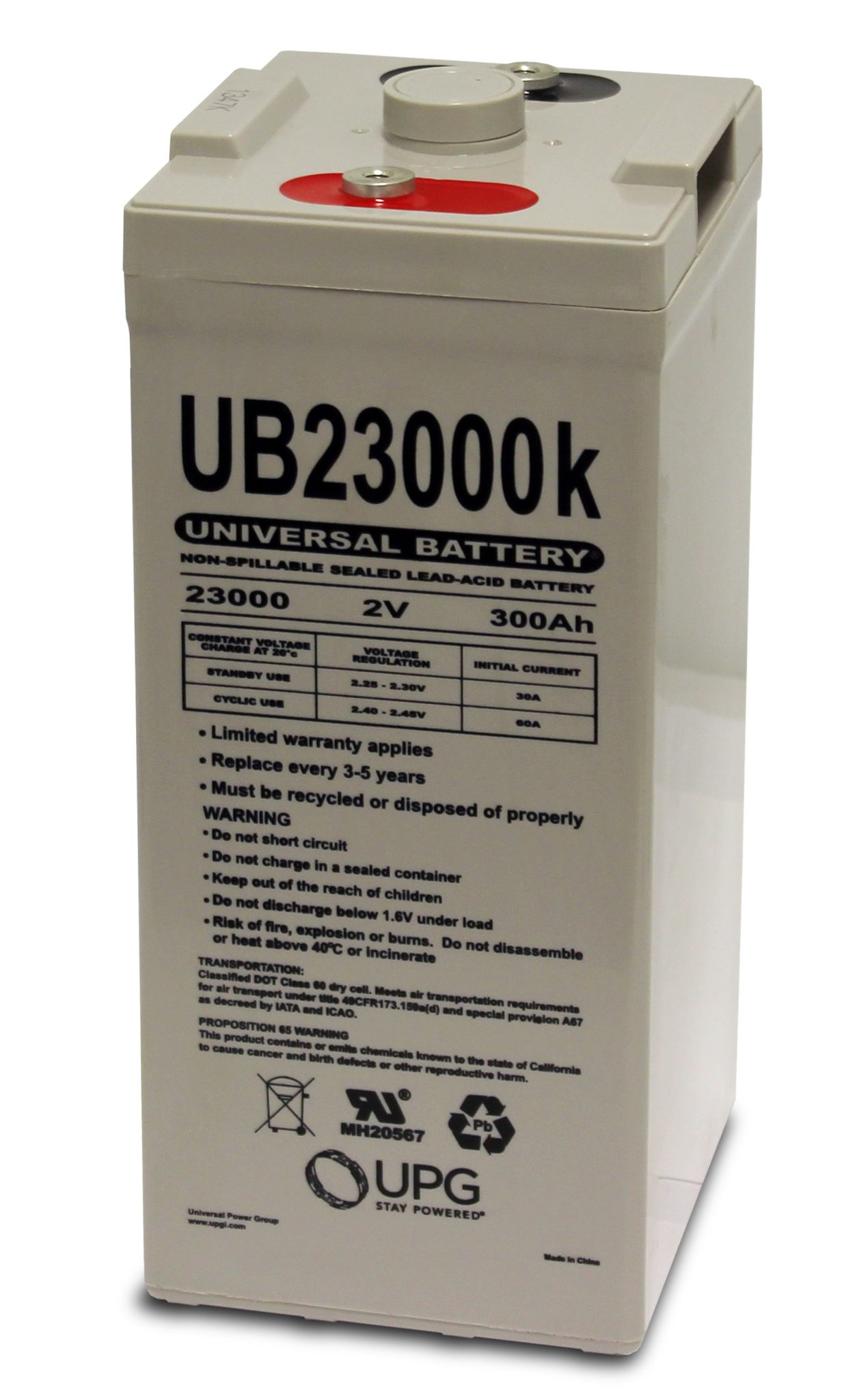 Universal Power UB23000 Lead Acid Battery - Battery Store, Inc.