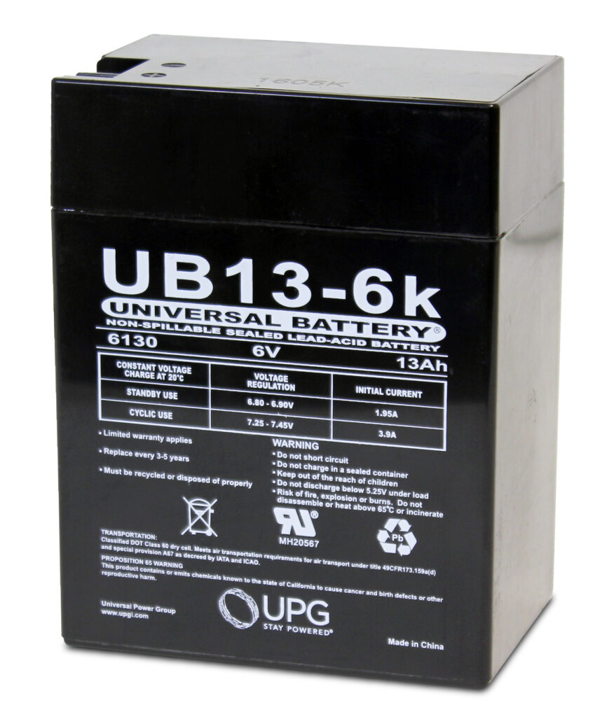 Universal Power UB6130TOY Lead Acid Battery - Battery Store, Inc.