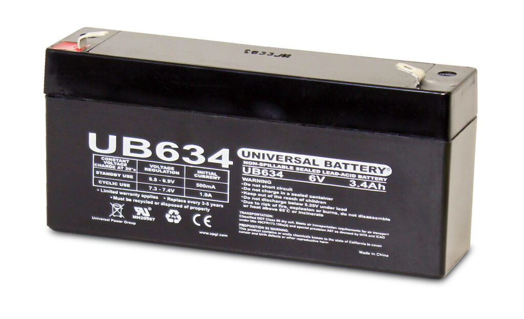 Universal Power UB634 Lead Acid Battery - Battery Store, Inc.