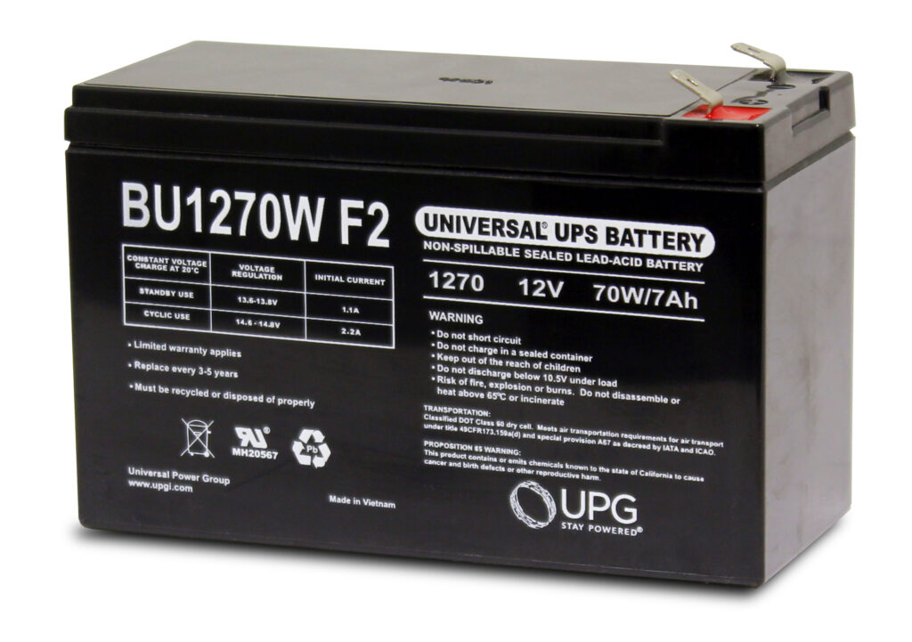 Universal Power BU1270W Lead Acid Battery - Battery Store, Inc.